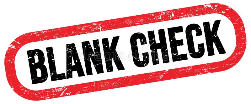 BLANK CHECK, Text Written on Red-black Stamp Sign Stock Illustration ...