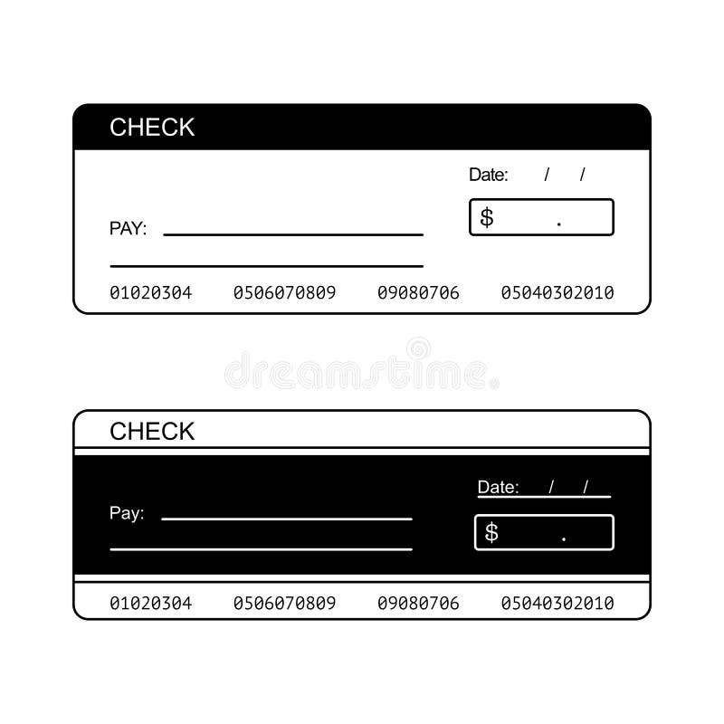 Blank Personal Check Stock Illustrations – 1,325 Blank Personal Check ...