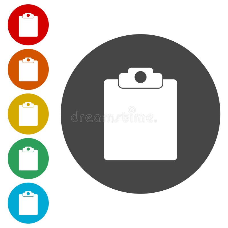 Blank Checklist Icon stock vector. Illustration of file - 132478581