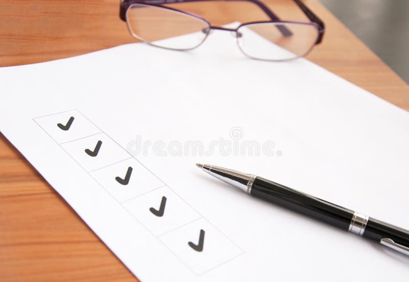 Blank checklist stock photo. Image of checkerboard, number - 91538598
