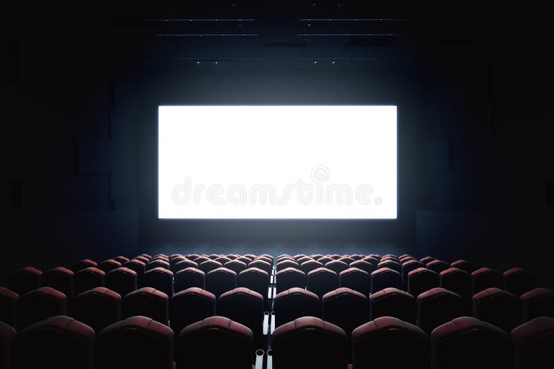 Blank cinema screen stock illustration. Illustration of portfolio ...