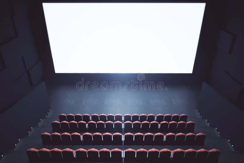 Blank cinema screen top stock illustration. Illustration of cinema ...