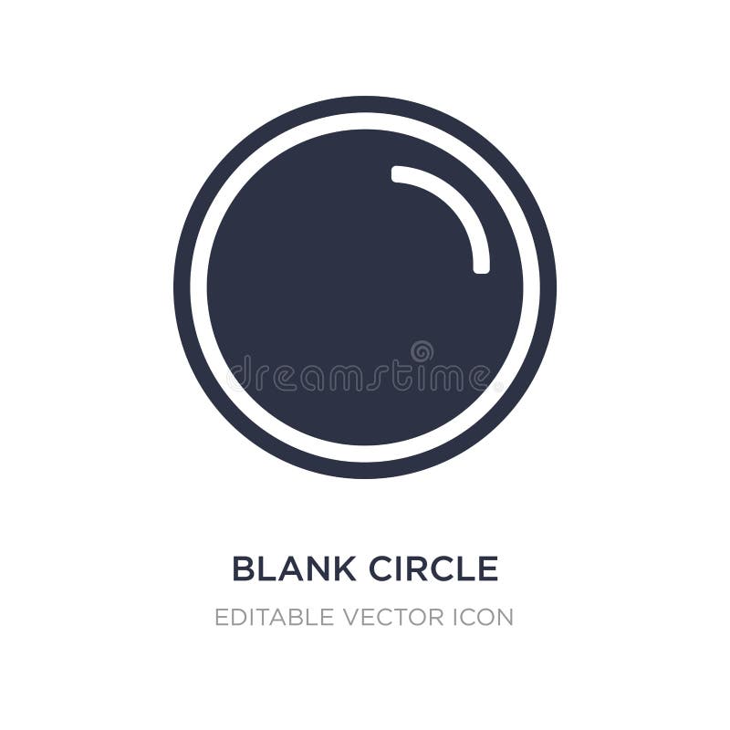 Blank Circle Icon On White Background. Simple Element Illustration From ...
