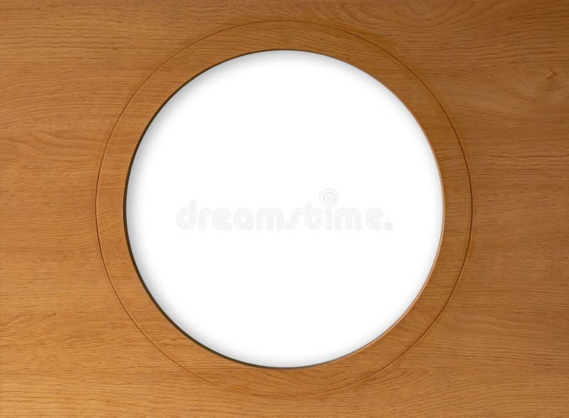 Blank Circle Frame with Elegant Decorated Edges Stock Image - Image of ...