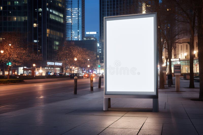 Blank City Format & X28;LightPoster, CityLight& X29; Banner Pylon in ...