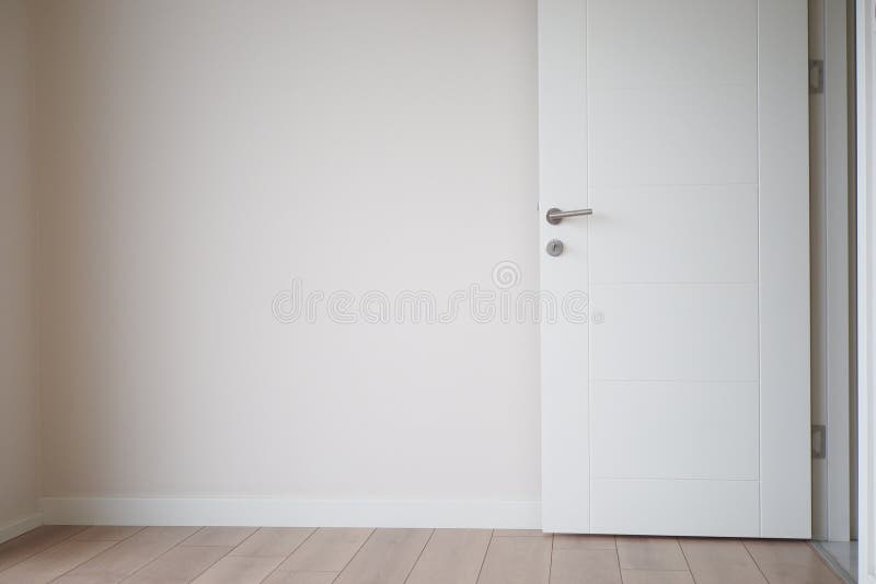 Blank Clean Interior Room Background Empty White Walls Corner Stock ...