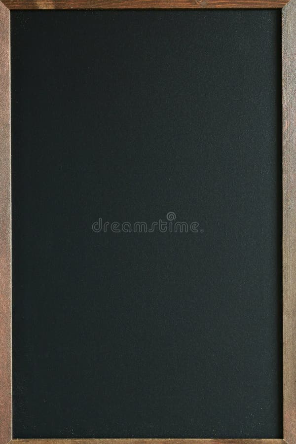 Blank Clean New Chalkboard in Wooden Frame, Blackboard for School Stock ...