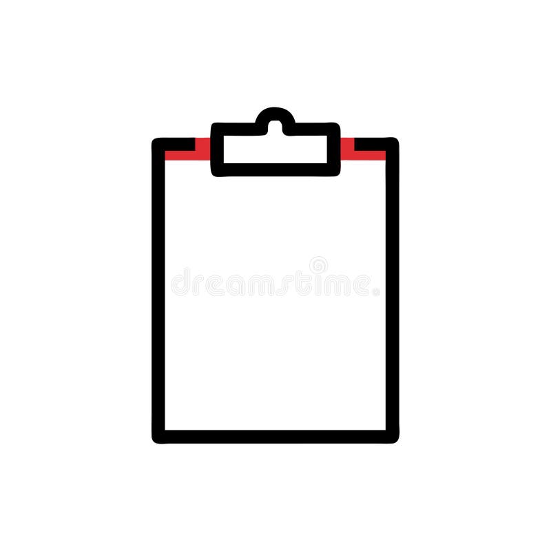 Blank Clipboard Icon for Notes Stock Illustration - Illustration of ...