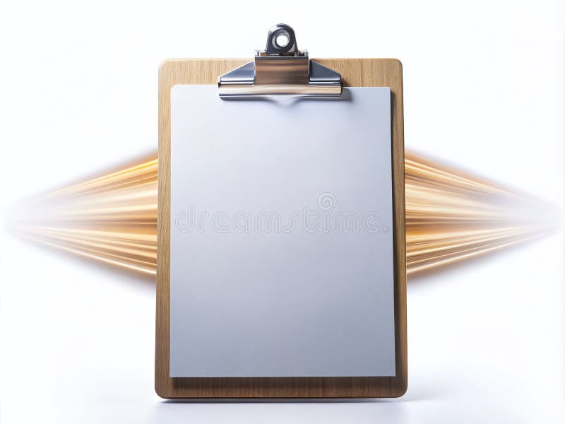 Blank Clipboard and Paper Mockup Professional Grade Versatile Template ...