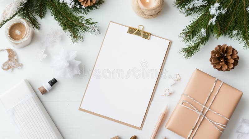 A Blank Clipboard on a Wooden Desk, Waiting for Ideas To Take Shape ...