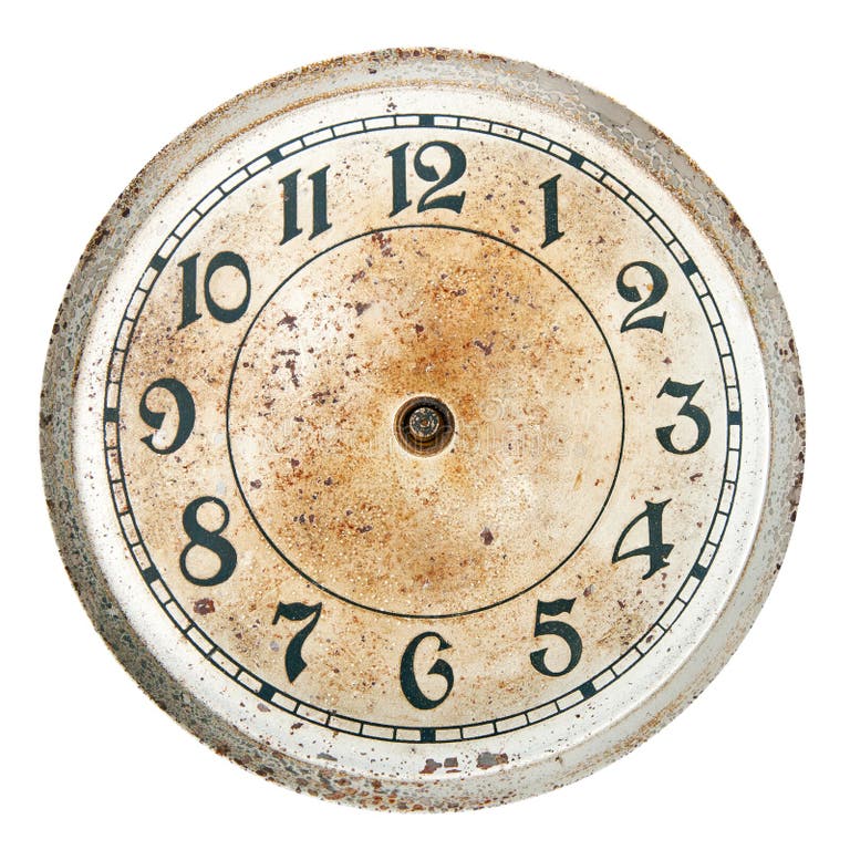 Blank Clock Dial without Hands Stock Photo - Image of empty, aged: 58355706