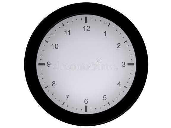Blank Clock (without Needles) Stock Illustration - Illustration of ...