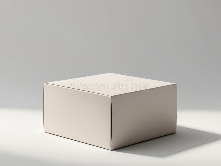 Blank Closed Craft Box Mockup in Side View Ideal for Creative Projects ...