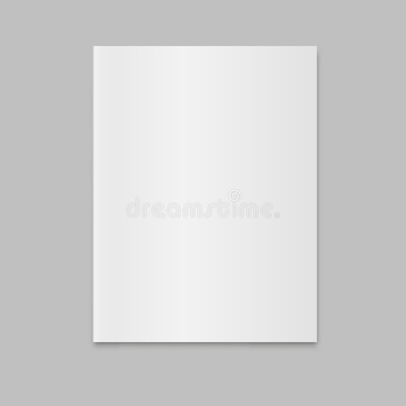 Blank Closed Magazine Newspaper Vector Mockup Stock Vector ...