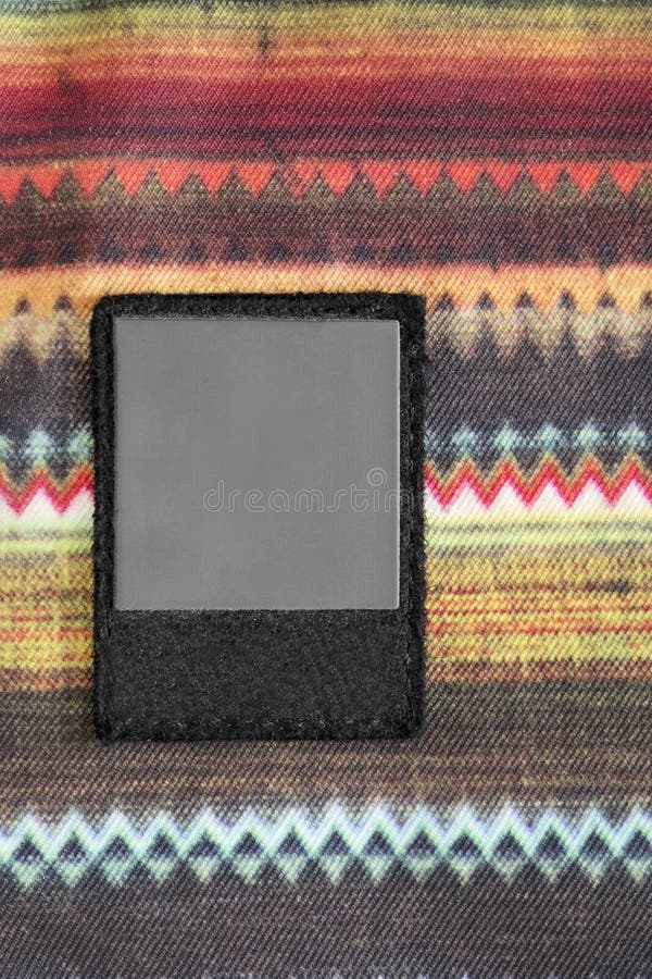 Blank clothing label stock photo. Image of label, stitching - 298608852