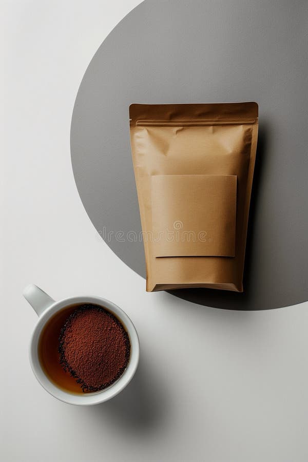 Blank Coffee Packaging Mockup Stock Photo - Image of food, isolated ...