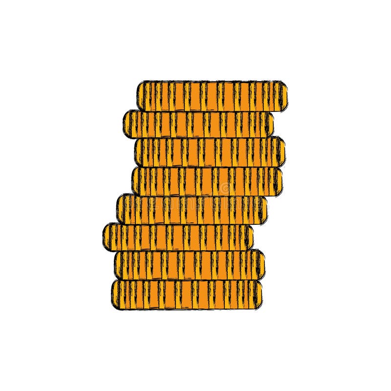 Blank coins stock vector. Illustration of buttons, metallic - 240854159