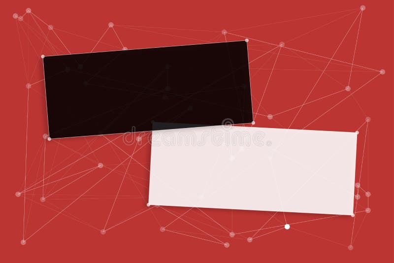 Blank Color Chat Boxes with Geometric Angles Over Background Design ...