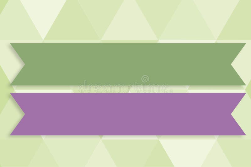 Blank Color Ribbons Over Color Background Design. Creative Banners for ...