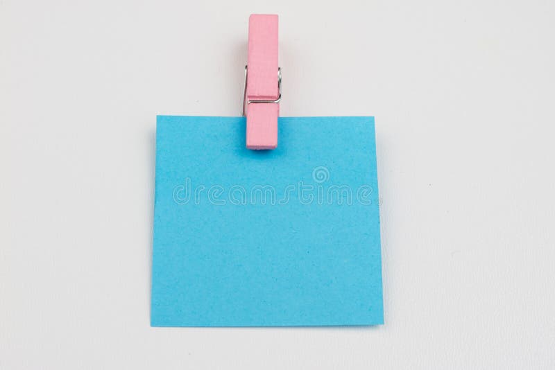 Blank Colored Sticky Notes with Clips. Office Accessories for Listing ...