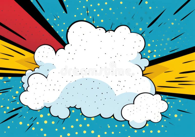 Blank Colorful Comic Abstract Background Template Stock Illustration ...