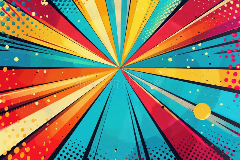 Blank Colorful Comic Abstract Background Template. Ai Generative Stock ...