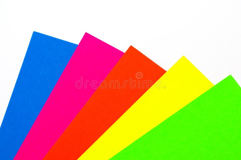 Blank Colorful Paper Sheets Stock Photo - Image of pattern, element ...