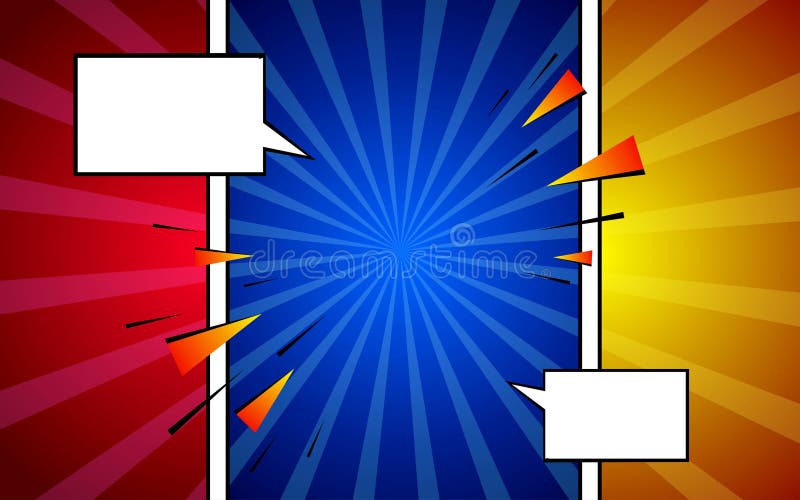 Blank Comic Abstract Pop Art Background. Vector Illustration Eps 10 ...