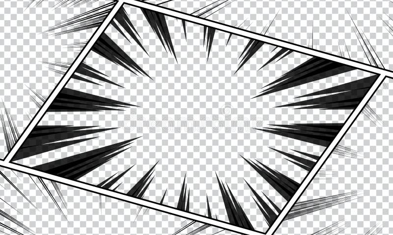 Blank Comic Abstract Background Template. Vector Illustration Stock ...