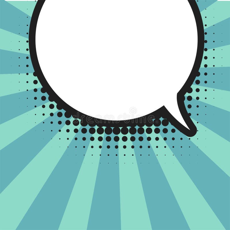 Blank Comic Balloon Template. Clear Comics Colorful Speech Bubbles ...