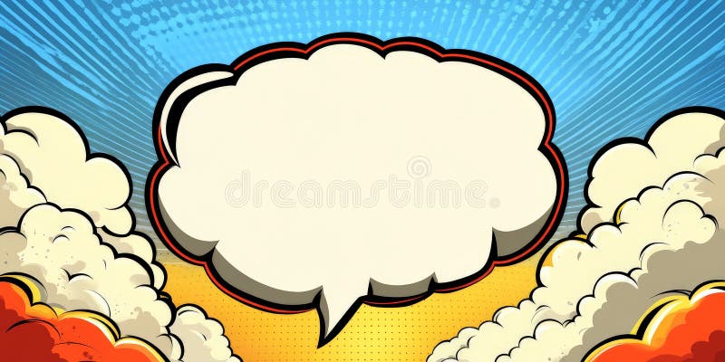 Blank Comic Speech Bubble Illustration Stock Illustration ...