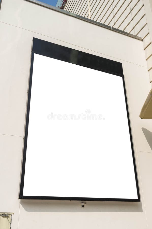 Blank Commercial Poster stock photo. Image of clipping - 42846846