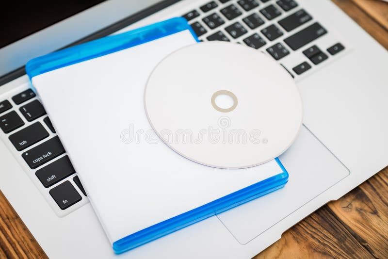 Blank Compact Disc with Cover Stock Image - Image of horizontal, office ...