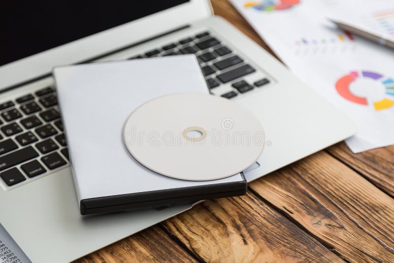 Blank Compact Disc with Cover Stock Image - Image of entertainment ...
