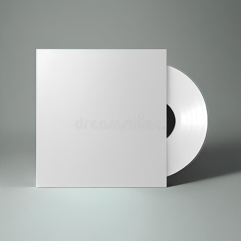 Blank Compact Disc on a Gray Background. 3d Rendering Stock ...