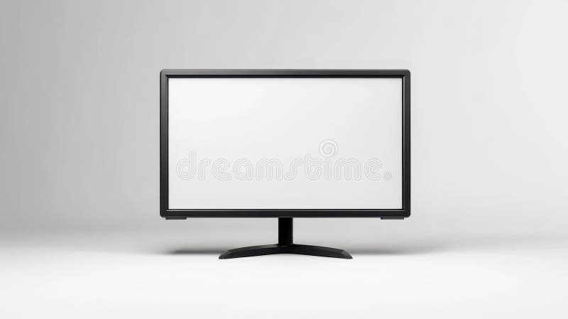 Blank Computer Monitor Screen, Versatile Template for Digital Content ...