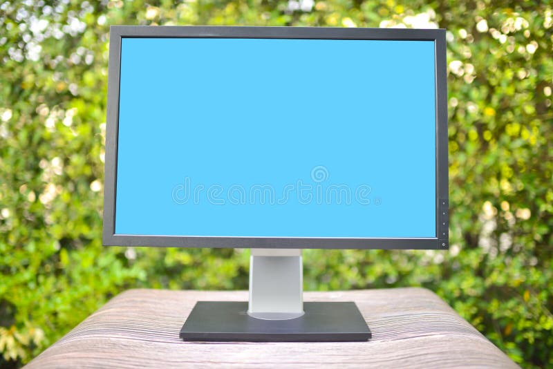 Blank Computer Screen Desktop,Empty Space with Modern Blurred ...