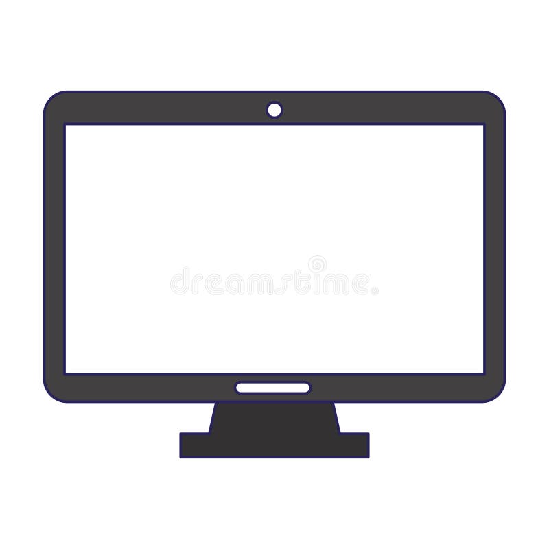 Blank computer screen stock vector. Illustration of space - 143329781