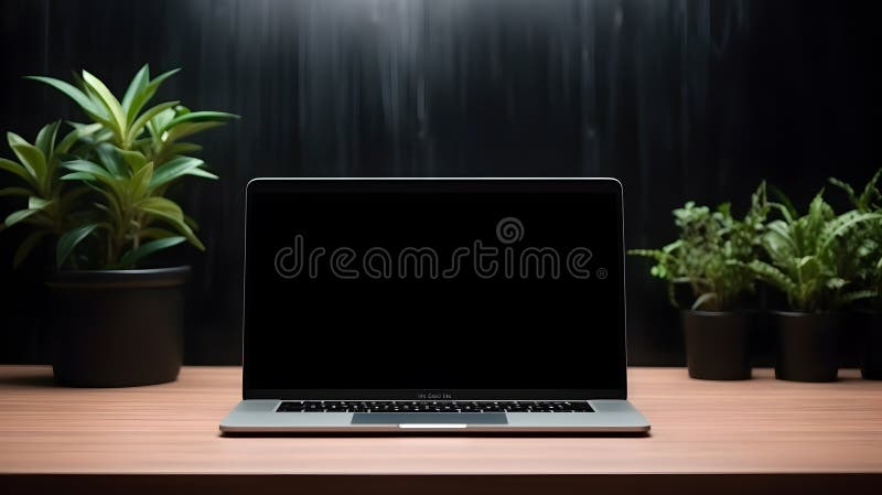 Dark Office Lobby Interior Elevators and Marble Reception Desk with Pc ...