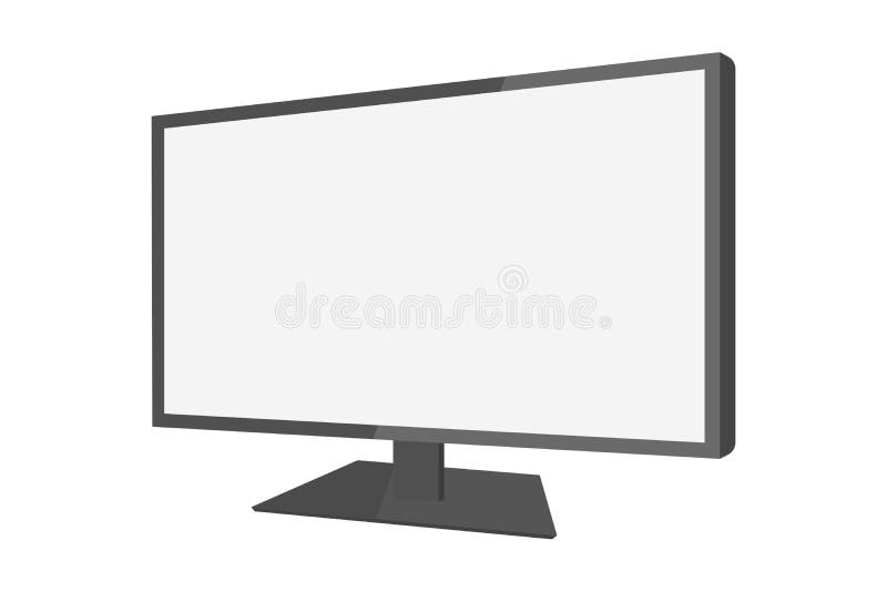 Blank Computer Screen Vector Icon Stock Vector - Illustration of ...