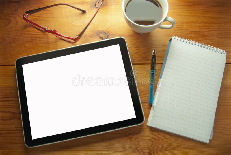 Blank computer tablet stock photo. Image of tablet, device - 46972166