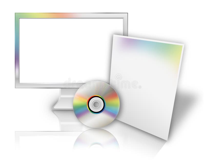Blank Computer Technology Software Template Stock Illustration ...