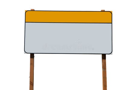 Blank construction sign stock image. Image of wooden - 16996715