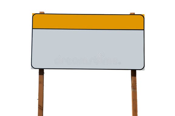 Blank construction sign stock image. Image of wooden - 16996715