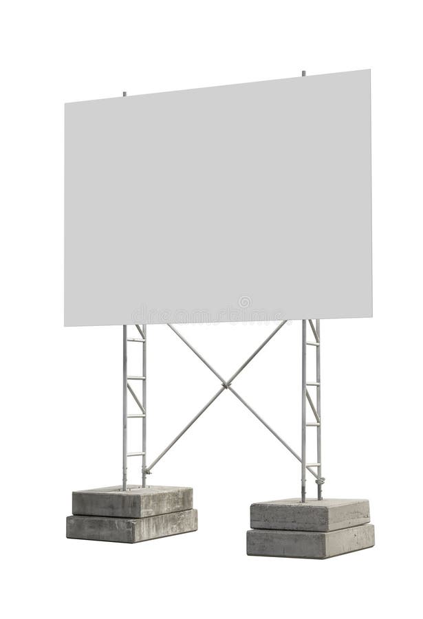 Blank construction sign stock photo. Image of site, construction - 12848132