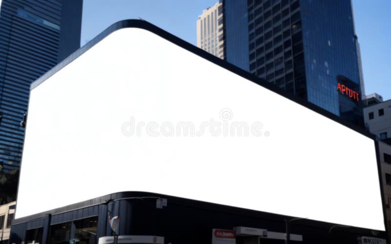 Blank Copy Space of Modern Advertisement Billboard Corner Mockup at ...