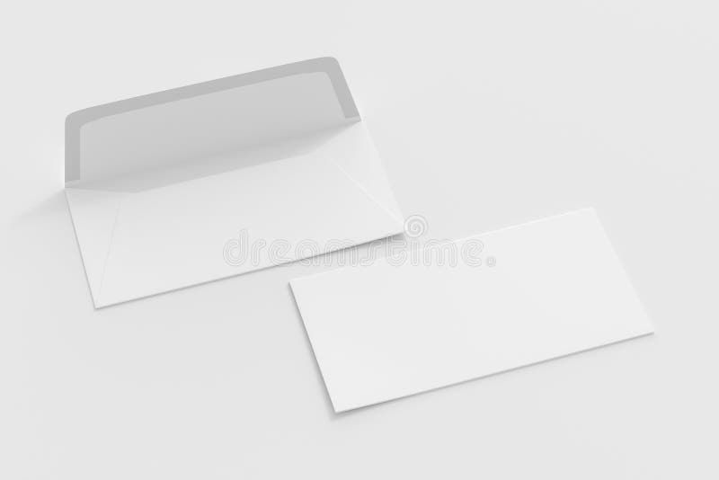 Blank Corporate Envelope Mockup on White Background. Branding Mock Up ...