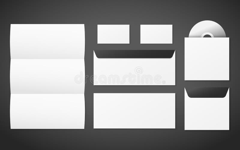 Blank Corporate Identity Set Template Stock Illustration - Illustration ...