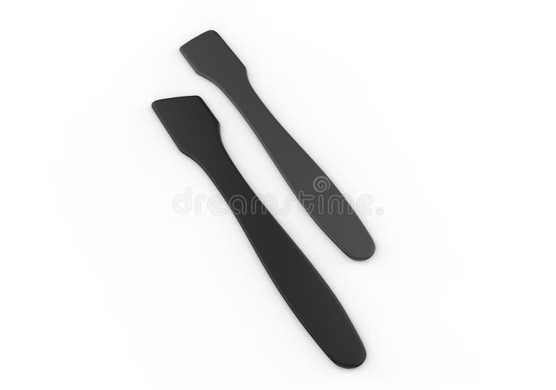 Blank Cosmetic Spatula Template for Mockup and Branding. Stock ...
