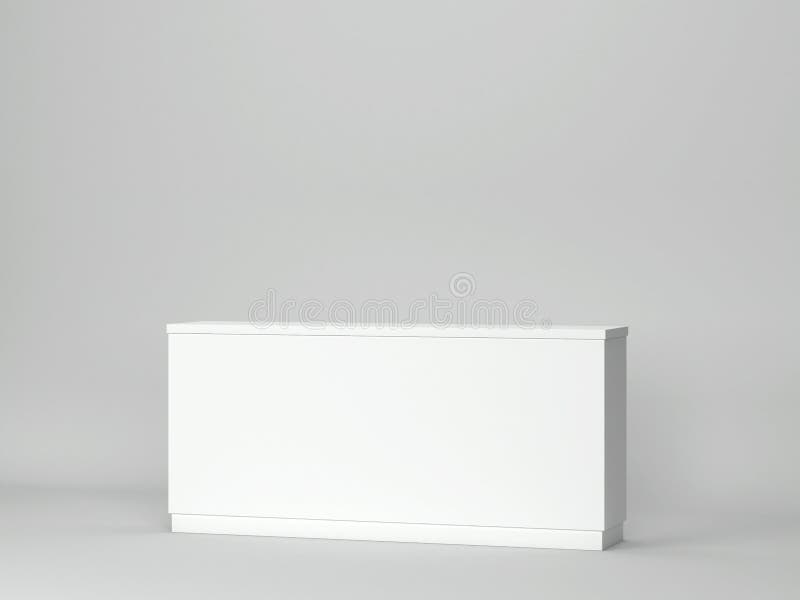 Blank Counter Top Product Display for Mock Up and Branding. 3d Render ...